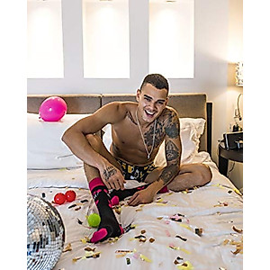 socks n socks-Men's Cotton Colorful Funky Party Animal Novelty Socks Gift Box