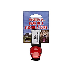 SABRE Frontiersman Bear Bell, Magnetic Silencer, Durable Hook and Loop Strap Attachment, Helps To Prevent Startling Bears While Hiking