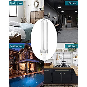 2 Pack 9W 21050 Replacement Bulbs & 12 Pack Refills Glue Cards Compatible with DynaTrap DT3009 DT3019 DT3039 Indoor Insect Mosquito Trap