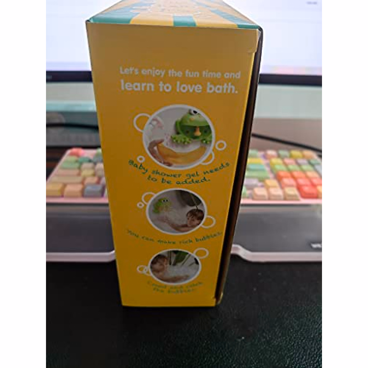 Baby Bath Bubble Toys Set,Tub Big Frog Automatic Bubble Maker Blower Toys with 12 Music Baby Fun Shower Toys, for Boys, Girls