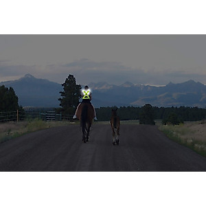 Atlecko 360° Rechargeable LED Running, Cycling, Hiking Reflective Vest & Belt for Men, Women & Kids - Safe & Comfortable - Bright Lights for High Visibility, Excellent Battery Life, Perfect for Night