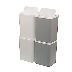 Besli Set of 4 Countertop Trash Can Mini Desktop Wastebasket