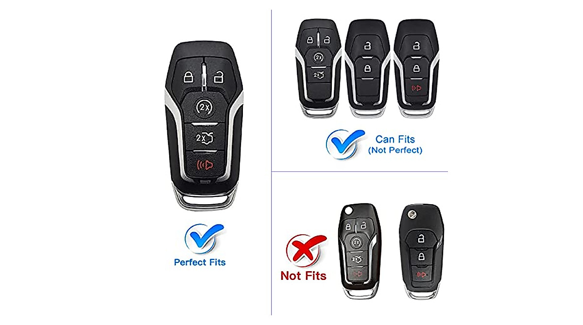 Ford Key Fob Cover Premium TPU Protection for Fusion, Mustang, F-150