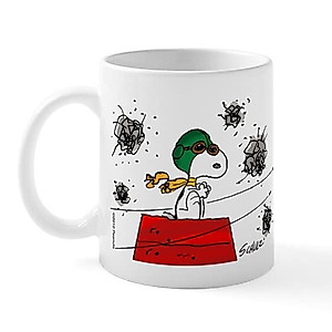 CafePress Flying Ace Dodging Bullets Mug Ceramic Coffee Mug, Tea Cup 11 oz