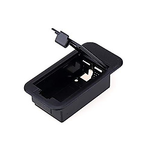 Musiclily Pro Active Guitar Bass 9-Volt Battery Box Case Holder Compartment Cover, Black