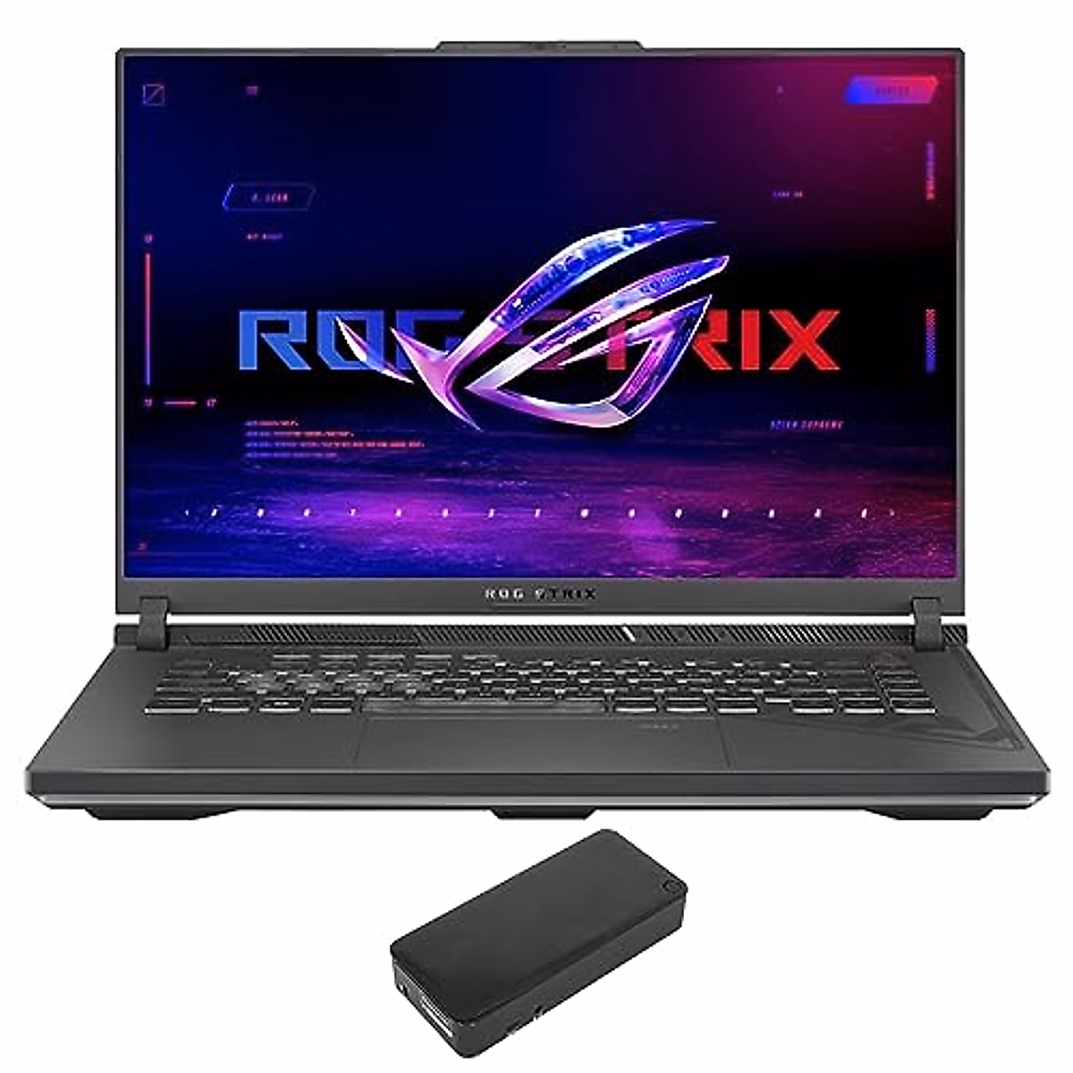ASUS ROG Strix G16 Gaming & Entertainment Laptop (Intel i7-13650HX 14-Core, 32GB DDR5 4800MHz RAM, 8TB PCIe SSD, GeForce RTX 4050, 16.0" 165Hz Wide UXGA (1920x1200), Win 11 Pro) with USB-C Dock