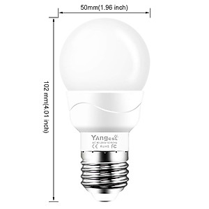 Yangcsl LED Light Bulbs 40W Equivalent, RGB Color Changing Light Bulb with Remote Control, E26 Base, Pack of 10