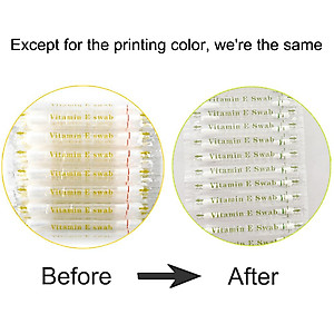 100 pcs Vitamin E Lips Oil Swabs Stick Disposable VE Cotton Swab Protect Lip Gum Anti-dry Moisture For Use Before Teeth Whitening (100 Pcs)