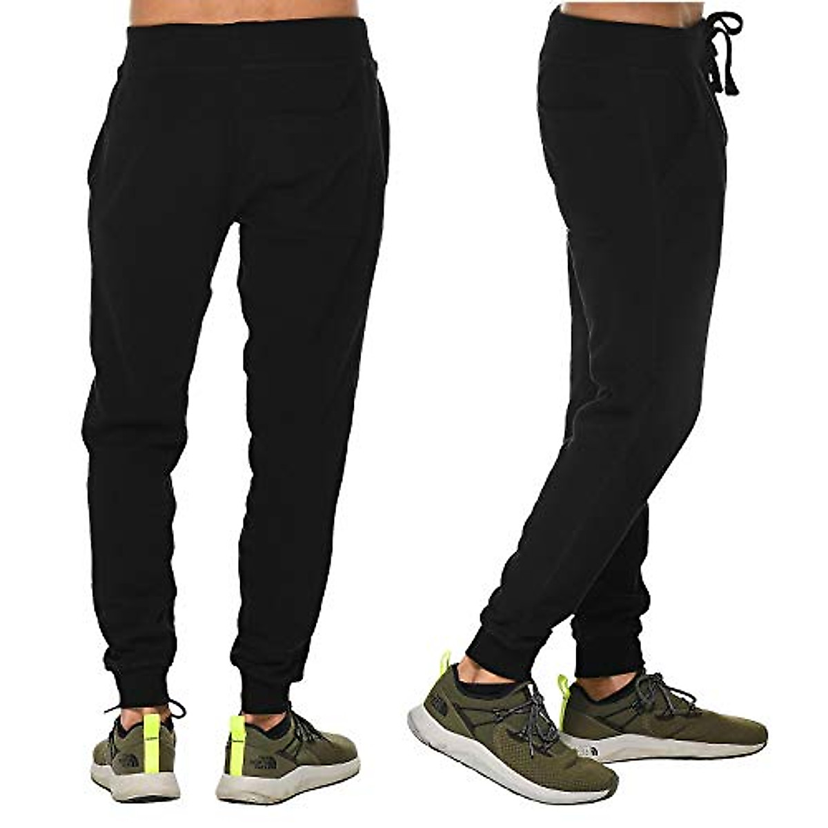 Koyotee Men's California State V675 Black Fleece Jogger Sweatpants Small