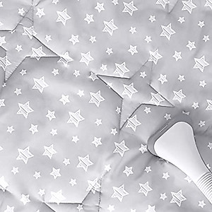 Kids Play Mat for Indoor and Outdoor Playhouse Tent, Toddler Mat Pad Fitted for 47x47 Inch Kids Indoor and Outdoor Fun Playtime Tent, Star Print Baby Nursery Quilted Rug