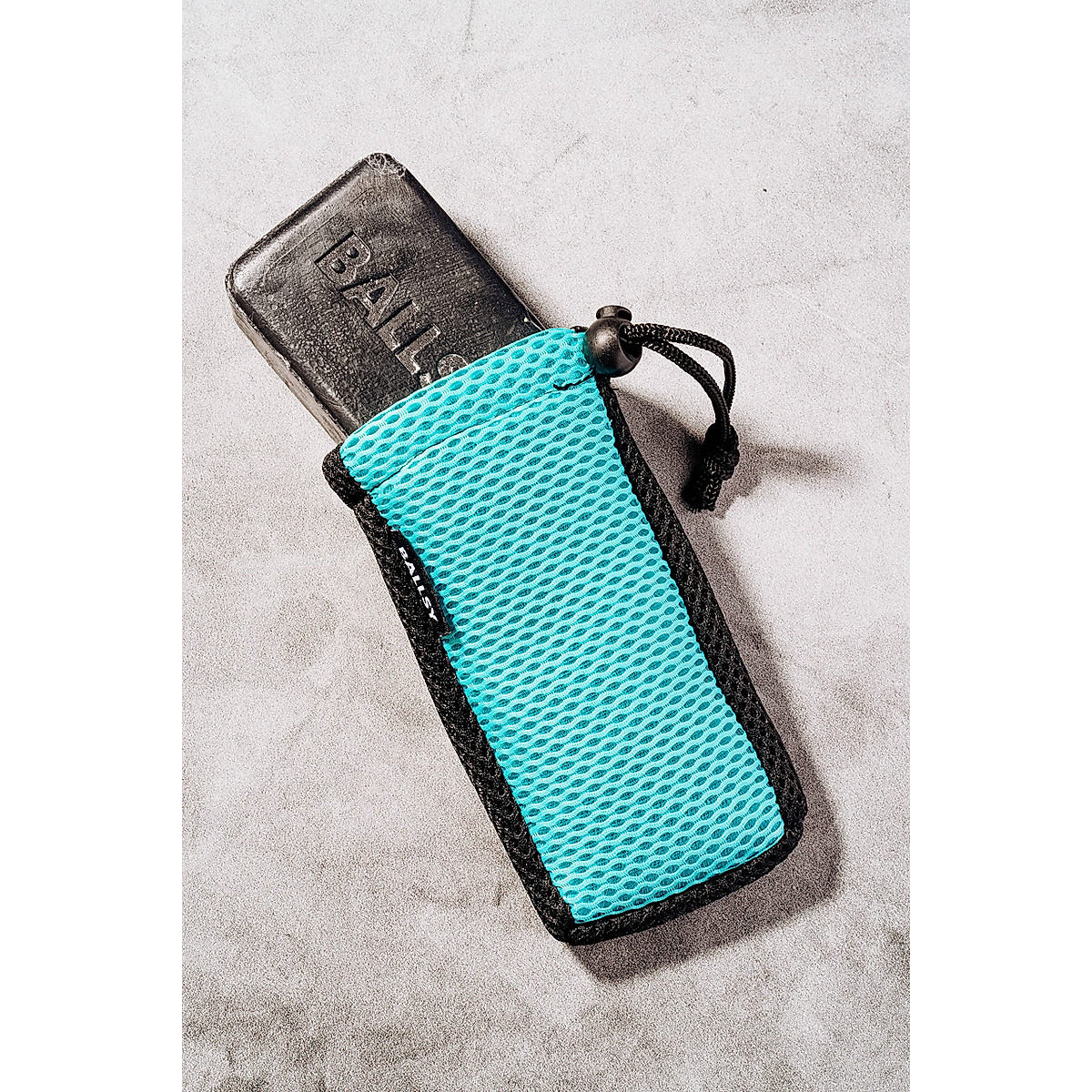 Ballsy Sud Sack Soap Pouch, Exfoliating Sponge for Baths and Showers - Compatible with Duke Cannon & Related Bars, Blue