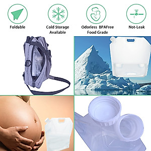 WMXWAN 21 Gallons (8 pcs, 2.6 Gallons Each), Water Storage Containers, Foldable Water Bag, BPA-Free, Premium Collapsible Water Jug, and Water Containers, for Camping, Hiking, Emergency Water Storage