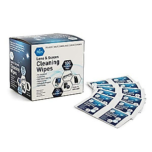 Medpride Premoistened Lens Wipes| Anti-Static, Anti-Fog, Quick-Dry & Scratch-Free| Cleaning Cloths for LED Touch Screen, iPhones, iPads, Computer Monitors, Eyeglasses, Camera Lenses, Laptop (100)