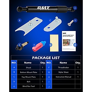 Orion Motor Tech Compatible with 07-19 Silverado Sierra Pickup Tailgate Assist, Truck Tail Gate Lift Assist Tailgate Shock Compatible with 2007-2019 Chevy Silverado GMC Sierra 1500 2500 3500 HD