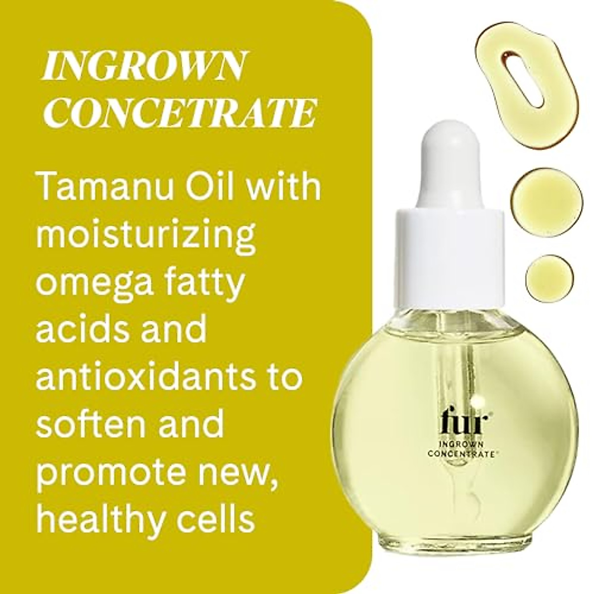 Fur Ingrown Hair Care Duo: Two-Step Preventative Ingrown Hair Treatment - Combines Fur Oil and Ingrown Concentrate - 0.5 FL oz each