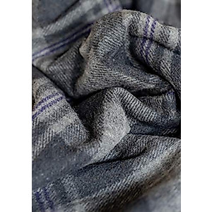 The Tartan Blanket Co. Recycled Wool Knee Blanket in Persevere Flint Grey Tartan (28" x 65")
