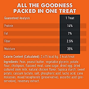 Cloud Star Tricky Trainers Soft & Chewy Dog Training Treats 5 oz Pouch, Peanut Butter Flavor, Grain-Free Low Calorie Behavior Aid with 130 treats