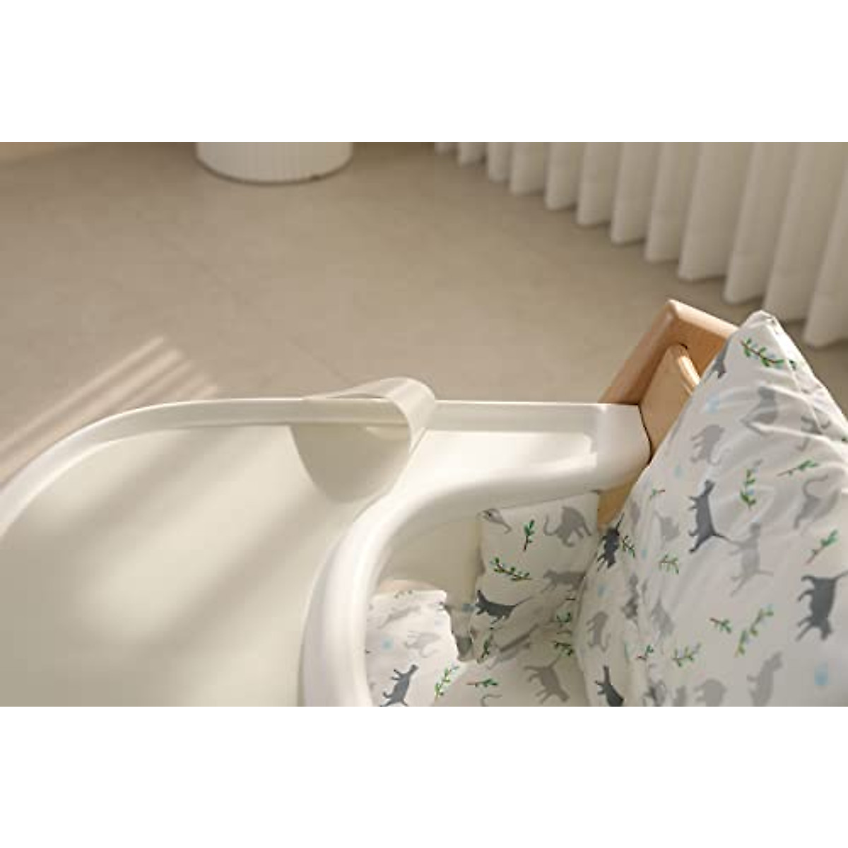 Gembebe Silicone Tray Placemat Compatible with Stokke Tripp Trapp High Chair Tray | Silicone Resistant High Chair Placemat | Lightweight | Dishwasher Safe| Easy to Clean (Light Grey)