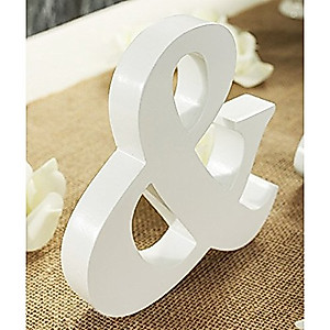 Adeeing Mr and Mrs Signs Wedding Sweetheart Table Decorations, Wooden Freestanding Letters for Photo Props, Rustic Wedding Decoration, Anniversary Wedding Shower Gift (White)