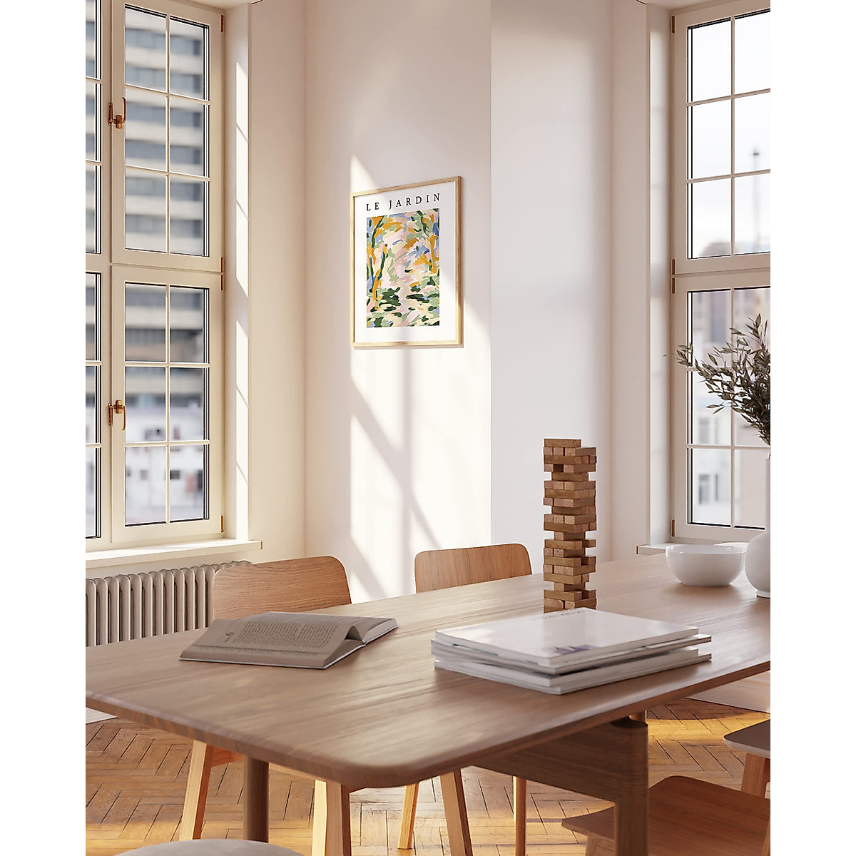 HAUS AND HUES 16"x20" Beige Natural Oak Wood Frames for Posters, 16x20 Frame Wood, 16x20 Poster Frames for Wall, 16x20 Frame Light Wood, Picture Frames 20x16 (Beige Oak)