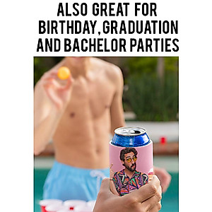 VictoryStore Custom Can Coolers with Custom Text - 12 Pack, 16 oz Capacity, Multicolor, Polyester and Foam Material