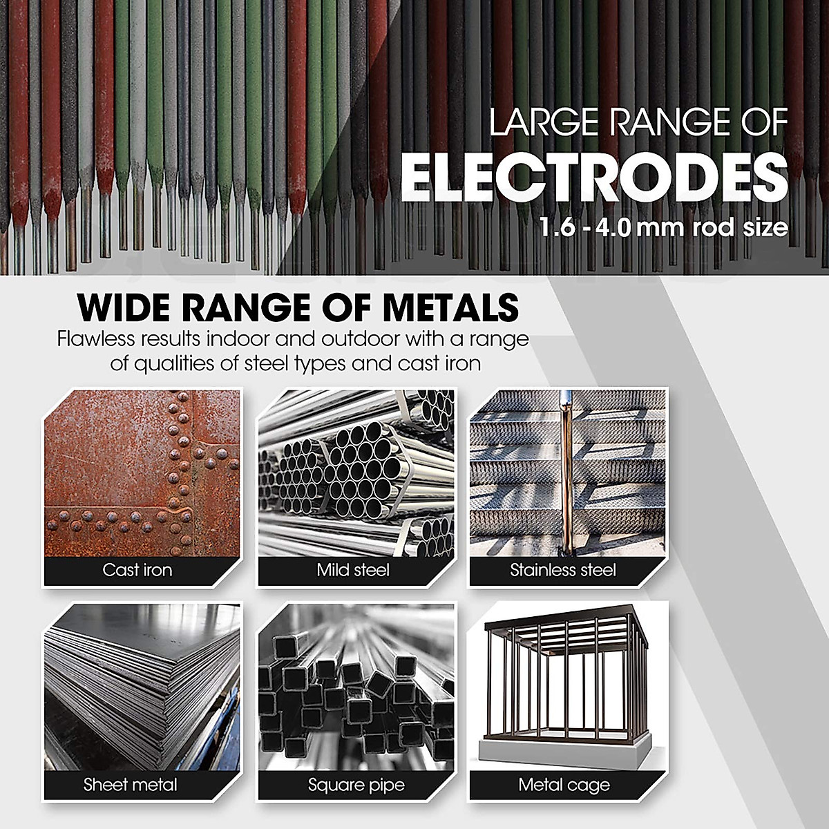 YESWELDER Stick Welder 165Amp,Digital Display 110/220V Dual Voltage IGBT Inverter ARC Welder Machine,Built-in Hot Start ARC force Portable MMA Welding Machine