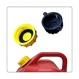 KP KOOL PRODUCTS Gas Can Cap - Solid Base Gas can Cap Replacement (1-Coarse and 1-Fine Thread) - Fits Most 1/2/3/5 Gallon Gas can - caps are 1-3/4". Please Check Your can Dimensions Before You Buy