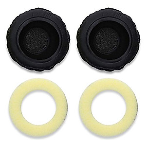 kwmobile Replacement Ear Pads Compatible with Sony MDR-NC7 - Earpads Set for Headphones - Black