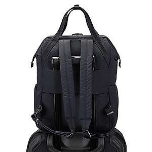 Pacsafe Women's Citysafe CX 17L Anti Theft Backpack-Fits 16 inch MacBook Pro, Econyl Black, One Size