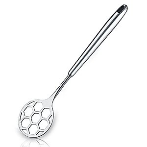 Dough Whisk, Sturdy Football Shape Full Stainless Steel Flat Whisks For Cooking And Baking, No Horking Hold in The Handle For Easy To Clean, Dishwasher Safe (Silver)
