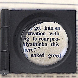 10X 28mm Mini Three-Folding 10X Magnifier Zinc Alloy Magnifier Magnifying Glass with Scale for Textile Optical Jewelry Tool, Pack of 3