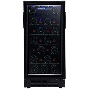 EdgeStar BWR301BL 15 Inch Wide 30 Bottle Built-In Wine Cooler with Slim Design