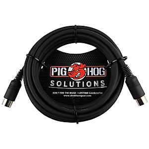 Pig Hog PMID15 15' Midi Cable, Black