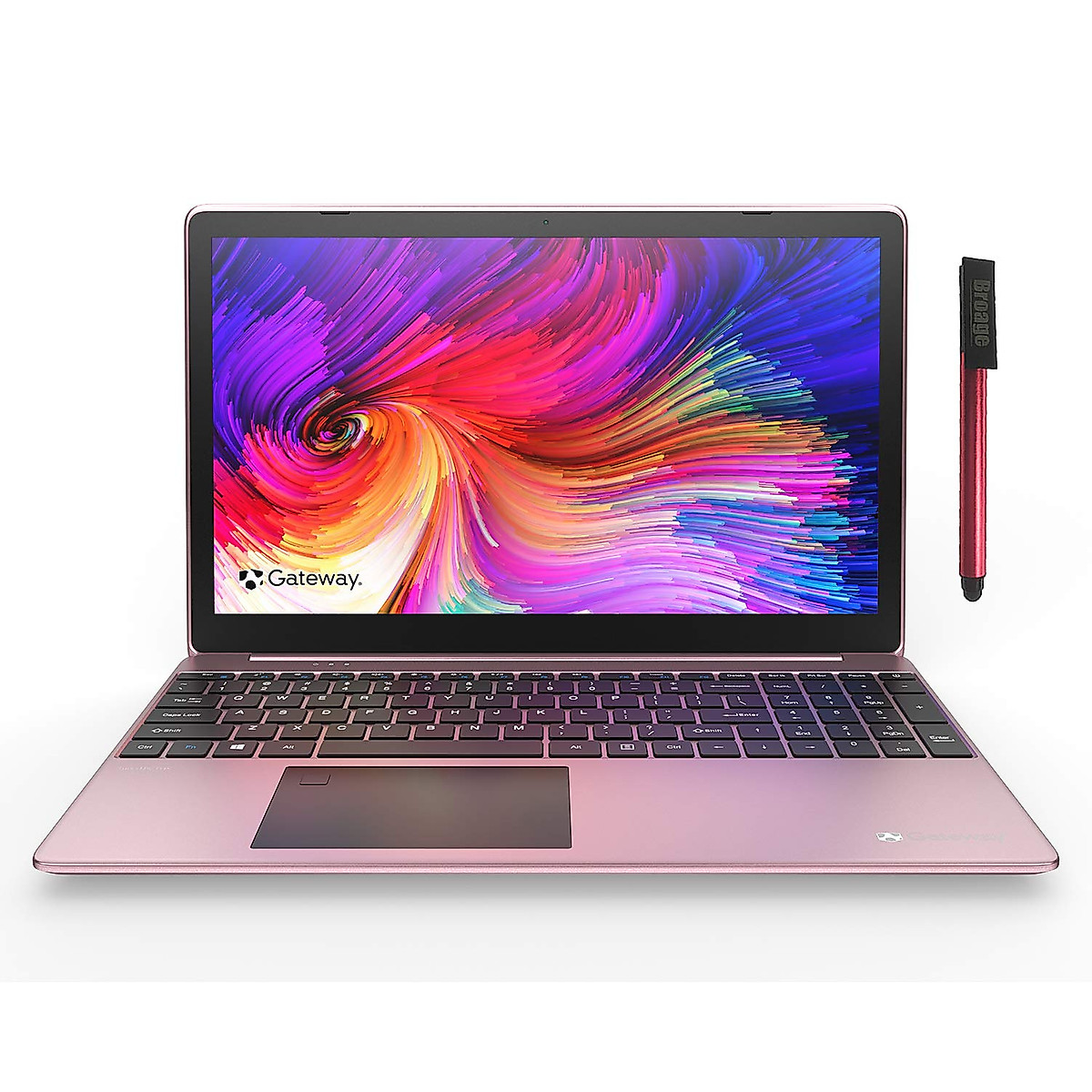 Gateway 15.6" FHD Ultra Slim Laptop Computer, Intel Quad-Core i5 1035G1 up to 3.6GHz(Beat i7-8565U), 16GB DDR4 RAM, 256GB SSD, Fingerprint Scanner, HDMI, Windows 10, Rose Gold, 64GB Flash Drive