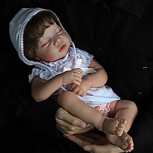 COSYOVE Reborn Baby Dolls - 19 Inches Lifelike Sleeping Baby Dolls Girl with Realistic Soft Cloth Body-Newborn Baby Doll Gift Set for Kids Age 3+ Outlet