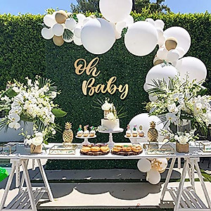 Wood Baby Sign Baby Shower Banner for 1st Birthday Backdrop, Baby Party Sign Wooden Cutout Nursery Decor, Baby Party Banner Event Decorations for Gender Reveal Backdrop ,Baby Announcements