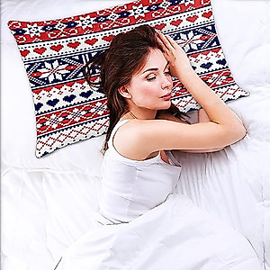 Tribal Prints Satin Pillow Cases Silk Satin Pillowcase for Hair and Skin Standard Set of 2 Super Soft Silk Pillowcase with Envelope Closure (20x26 in)