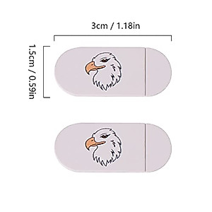 SOLUSTRE Computer Camera Computer Stickers 6 PCS Webcam Cover Plastic Webcam Cover Cartoon Webcam Cover Webcam Camera Cover Slide Plastic Anti- peep Computer Camera Computer Stickers