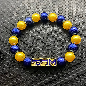 Youngsome SIGMA GAMMA RHO sorority socity jewelry gold beads charm elastic bracelet