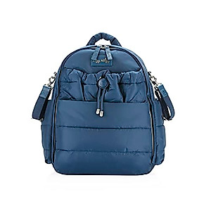 Itzy Ritzy Dream Diaper Bag Backpack - Compact Baby Backpack Diaper Bag with 14 Pockets, Changing Pad, Stroller Straps, Laptop Pocket & Comfortable Straps (Sapphire Starlight)