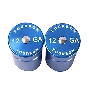 TOURBON Hunting Aluminum Shotgun 12 Gauge Snap Cap -Blue (Pack of 2 Pieces)