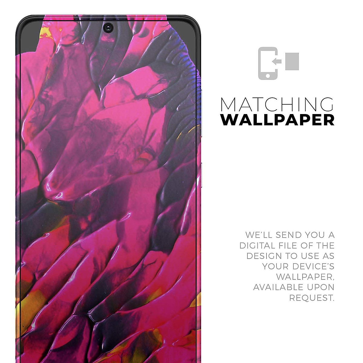 DesignSkinz Liquid Abstract Paint V29 Protective Vinyl Decal Wrap Skin Cover Compatible with The Samsung Galaxy S20 (Screen Trim & Back Glass Skin)