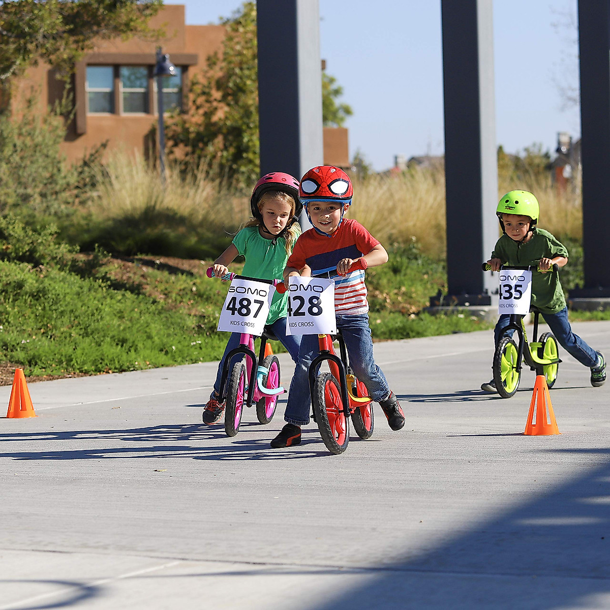 GOMO Balance Bike 2 Year Old, Toddler Bikes 18 Months to 5 Years Old - Balance Bike for 3 Year Old w/Footrest, Soft Grips,Flat Free Tires, Easy Assembly, Push Bike - Toddler Bikes 3-5