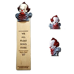 Horror Bookmarks - Horror Movie Main Character Bookmark Horror Half-Length Figure Sculpture Bookmarks Creepy Bookmarking with Handmade Horror Sculpture The Best Gift for Fans of Horror Novels(H)