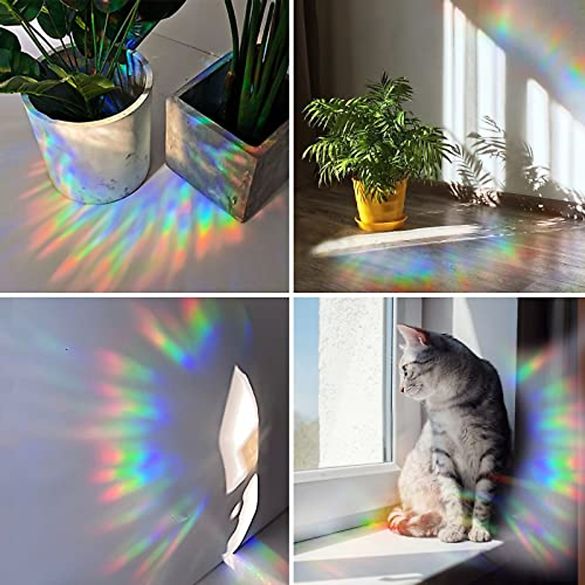 36 Pieces Window Decals for Bird Strikes, Window Clings Prevent Birds from Hitting Windows Suncatcher Stickers（Bird, Butterfly, Feather, Leaf)