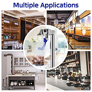 Crystmetal Glass Filler Faucet，9 Inches Deck Mount Faucet Glass Filling Water Station, Stainless Steel Drinking Water Filling Faucet for Bar Cafes, G1/2" Male Brass Structure (9.4)