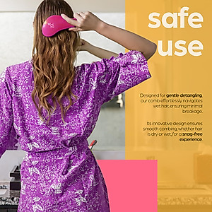 artnaturals Detangling Hair Brush Set - (2 Piece Gift Set - Pink & Black) - Detangler Comb for Women, Men and Kids - Wet & Dry – Removes Knots and Tangles, Best for Thick and Curly Hair – Pain Free