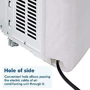 Brivic Indoor Air Conditioner Cover AC Cover for Inside Window Unit 21 x15 x 3.5 inches(L x H x D),White