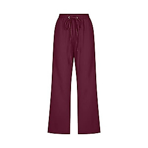 AopnHQ Women’s Capri Pants Flowy Pants Women White Capri Pant fold Over Yoga Pant Women Pull on Pants Womens Cargo Pants Beach Womens Clothing