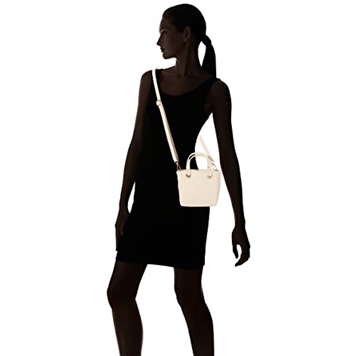 The Drop Women's Nessa Mini Quilted Bag, Bone, One Size